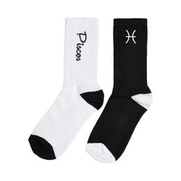Mister Tee Socken 'Zodiac' Damen Gr&ouml;&szlig;e 47/50 schwarz / wei&szlig;