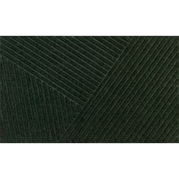 Fu&szlig;matte "Stripes midnight green", gr&uuml;n, B:45cm H:8mm L:75cm, Polyester, wash+dry by Kleen-Tex, Teppiche, Fu&szlig;matte
