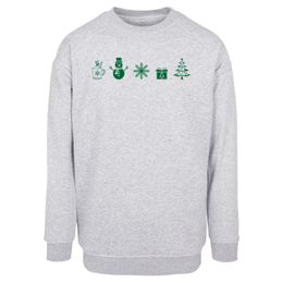 Merchcode Sweatshirt Herren Gr&ouml;&szlig;e 5XL grau / gr&uuml;n