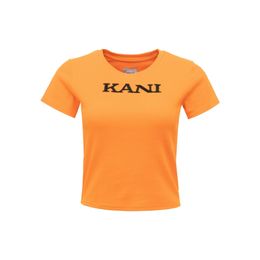 Karl Kani T-Shirt Damen Gr&ouml;&szlig;e XXS orange / schwarz