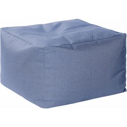 Sitzsack SITTING POINT "Sitzhocker Loft OUTSIDE", blau, Sitzs&auml;cke, Sitzsack, outdoorf&auml;hig