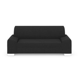 2,5-Sitzer DOMO collection "Anzio kubisches Design, flache Armlehnen, Breite 214cm", grau (anthratzit), B:214cm H:85cm T:93cm, Sofas, Mit Federkern