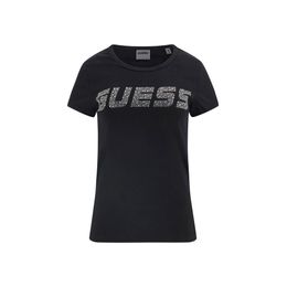 Guess Sportshirt 'KIARA' Damen Gr&ouml;&szlig;e XXS schwarz / silber