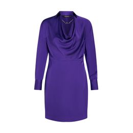 K by KARL LAGERFELD Karl Lagerfeld Kleid 'Signature Chain' Damen Gr&ouml;&szlig;e 48 aubergine Winterkleid