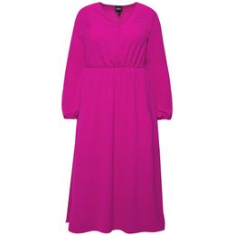 Ulla Popken Kleid Damen Gr&ouml;&szlig;e 42/44 pink Winterkleid