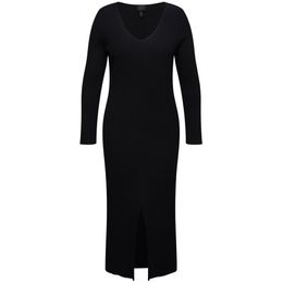 Ulla Popken Knitted dress female Black size 46-48