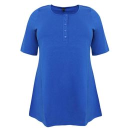 Yoek Tunika ' COTTON ' Damen Gr&ouml;&szlig;e XL/XXL blau