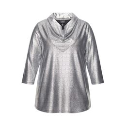 Ulla Popken Shirt female Silver size 58-60
