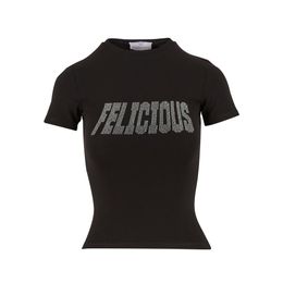 Felicious T-Shirt Damen Gr&ouml;&szlig;e L schwarz / silber