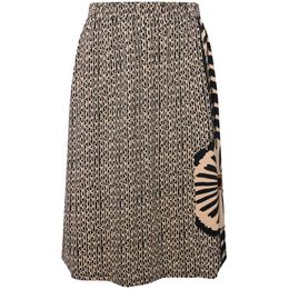 Ulla Popken Rock Damen Gr&ouml;&szlig;e 54/56 beige / schwarz