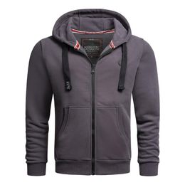 Alessandro Salvarini Sweatjacke 'Lomborio' Herren Gr&ouml;&szlig;e L anthrazit / schwarz
