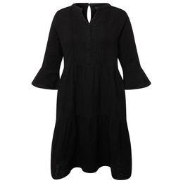 Ulla Popken Kleid Damen Gr&ouml;&szlig;e 46/48 schwarz Winterkleid