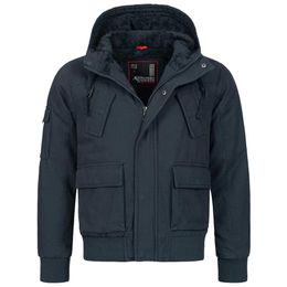Alessandro Salvarini Winter Jacket male Blue size XXXL
