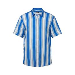 Men Plus Hemd Herren Gr&ouml;&szlig;e 5XL himmelblau / wei&szlig;