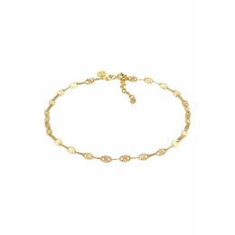 Elli Premium Fu&szlig;schmuck 'Geo' Damen Gr&ouml;&szlig;e 22 gold