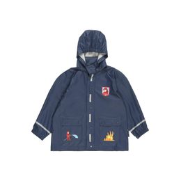 Playshoes Regenjacke 'Feuerwehr' Jungen Gr&ouml;&szlig;e 104 dunkelblau