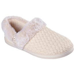 Skechers Damen Pl&uuml;sch Hausschuhe "COZY CAMPFIRE", Gr. 35sandfarben, Textil, Basic, Schuhe, Pantoffel, Slipper mit Warmfutter