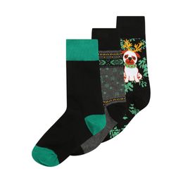 Urban Classics Socken M&auml;dchen Gr&ouml;&szlig;e 27/30 graumeliert / jade / schwarz / offwhite