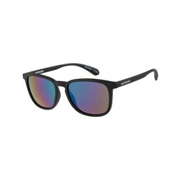 Superdry Damen Sonnenbrille "Modell 996087"schwarz, matt, Sonnenbrillen, Vollrand, verspiegelte Gl&auml;ser, Markenlogo am B&uuml;gel