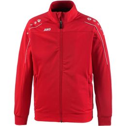 Jako Sportjacke 'Classico' Jungen Gr&ouml;&szlig;e 164 knallrot / wei&szlig;