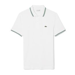 Lacoste Poloshirt Herren Gr&ouml;&szlig;e S dunkelgr&uuml;n / wei&szlig;