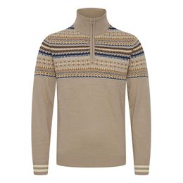 Blend Pullover Herren Gr&ouml;&szlig;e L beige / blau / braun / wei&szlig;