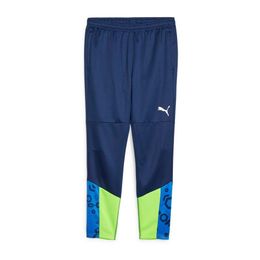 Puma Sporthose 'IndividualCUP' Herren Gr&ouml;&szlig;e XS blau / navy / neongr&uuml;n / wei&szlig;
