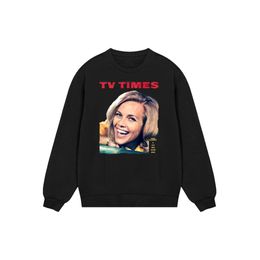 F4NT4STIC Sweatshirt 'TV Times Honor Blackman 1964 Cover' male Black size XS