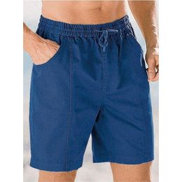 Bermudas CLASSIC, Herren, Gr. 54, Normalgr&ouml;&szlig;en, blau (blau, stone, washed), 100% Baumwolle, unifarben, kurz, Hosen Bermudas, Topseller