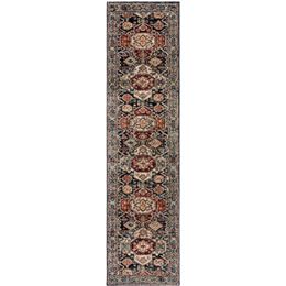 Teppich FLAIR RUGS, B:60cm H:12mm L:230cm, blau, Kunstfaser, Wohnzimmer, Teppiche, "Gillingham", Vintage Stil
