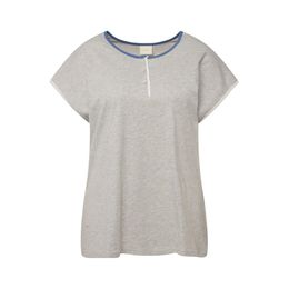 Ulla Popken Pajama Shirt female Grey size 42-44