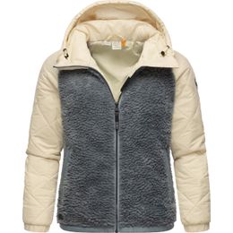 Outdoorjacke Ragwear "Leeloo", Damen, Gr. 4XL (48), grau, Obermaterial: 100% Polyester. Obermaterial &Auml;rmel: 100% Polyester. Innenfutter: 100% Polyester. Wattierung: 100% Polyester, l&auml;ssig geschnitten h&uuml;ftbedeckend, &Auml;rmel ohne &Auml;rmelschlitz elastischer Bund mit Gummizug, Jacken Outdoorjacke, Damen &Uuml;bergangsjacke aus Teddyfleece mit gesteppten &Auml;rmeln
