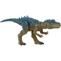 Mattel Kinder Actionfigur "Jurassic World, Ruthless Rampage Allosaurus", braun, Kunststoff, Spielfiguren, mit Angriffsbewegung und Ger&auml;uschen