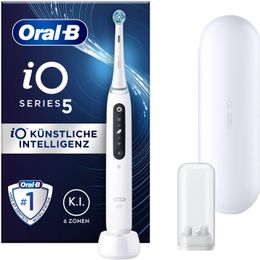 Oral-B Elektrische Zahnb&uuml;rste "iO 5", wei&szlig;, Kunststoff, B:2,5cm H:24cm T:2,5cm, Elektrozahnb&uuml;rsten, mit Magnet-Technologie, LED-Anzeige, 5 Putzmodi,