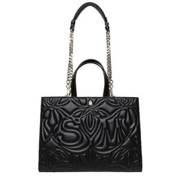 Steve Madden Damen Henkeltasche "Steve Madden Taschen Lederimitat"schwarz, gold, Lederimitat, Taschen