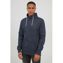 Blend Herren Rundhalspullover "BHLono", blau, Gr. L, unifarben, Sweatware, 60% Baumwolle, 40% Polyester, Pullover, Sweatshirt mit K&auml;ngurutasche und