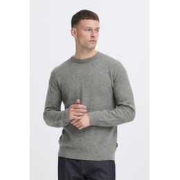 Strickpullover Blend "BHBRANKO CREW KNIT", Damen, Gr. M, griffin melange, Strick, Obermaterial: 60% Wolle, 40% Nylon, meliert, unifarben, regular fit h&uuml;ftlang, Rundhals, Strickb&uuml;ndchen, Pullover Strickpullover