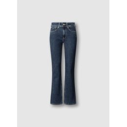 Bootcut-Jeans Pepe Jeans "BOOTCUT PIPER", Damen, Gr. 27, L&auml;nge 32, mid blau, Denim/Jeans, Obermaterial: 99% Baumwolle, 1% Elasthan, bootcut fit lang, Jeans, Mid Waist