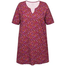 Ulla Popken Tunika Damen Gr&ouml;&szlig;e L/XL aubergine / mischfarben