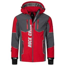 Rock Creek Outdoorjacke Herren Gr&ouml;&szlig;e L grau / rot