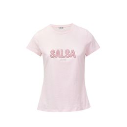 Salsa Jeans T-Shirt Damen Gr&ouml;&szlig;e XL/XXL rosa / altrosa / silber