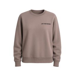 Justever Sweatshirt Damen Gr&ouml;&szlig;e L taupe / schwarz