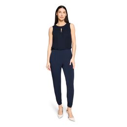 Vera Mont Damen Overall "Damen mit Cut-Outs", blau, Gr. 44, Jersey, Obermaterial: 95% Polyester, 5% Elasthan; Besatz: 100% Polyester; Futter: 100%
