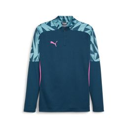 Puma Funktionsshirt 'Individual Final' Herren Gr&ouml;&szlig;e M cyanblau / hellblau / pink