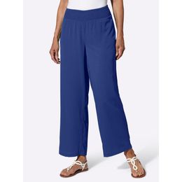 Schlupfhose Classic Basics, Damen, Gr. 40, Normalgr&ouml;&szlig;en, blau (royalblau), 100% Polyester, unifarben, Hosen Schlupfhose