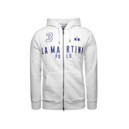 La Martina Zip-Up Hoodie ' MAF305 ' male White size L