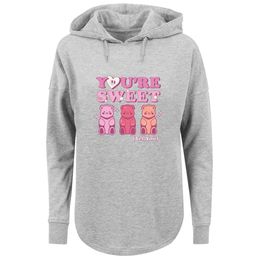 F4NT4STIC Sweatshirt 'Valentinstag You're Sweet Gummy Bears' Damen Gr&ouml;&szlig;e S graumeliert / rosa / altrosa / wei&szlig;