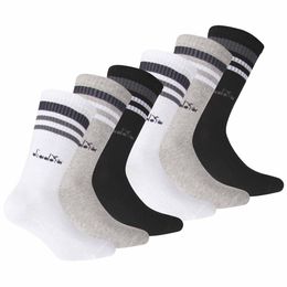 Diadora Athletic Socks male Grey, Black, White size 39-42