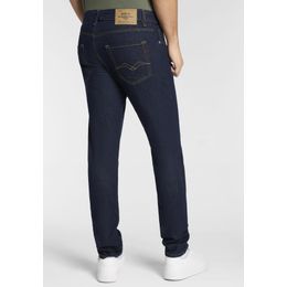 Replay Herren Slim-fit-Jeans "MICKYM"dunkelblau m1df07a, Gr. 30, Denim/Jeans, Obermaterial: 99% Baumwolle, 1% Elasthan, Jeans, Tapered, 5-Pocket-Stil