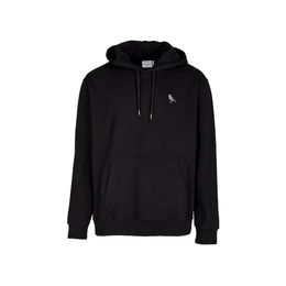 Cleptomanicx Kapuzenpullover 'Embro Gull Mono' Herren Gr&ouml;&szlig;e XS schwarz